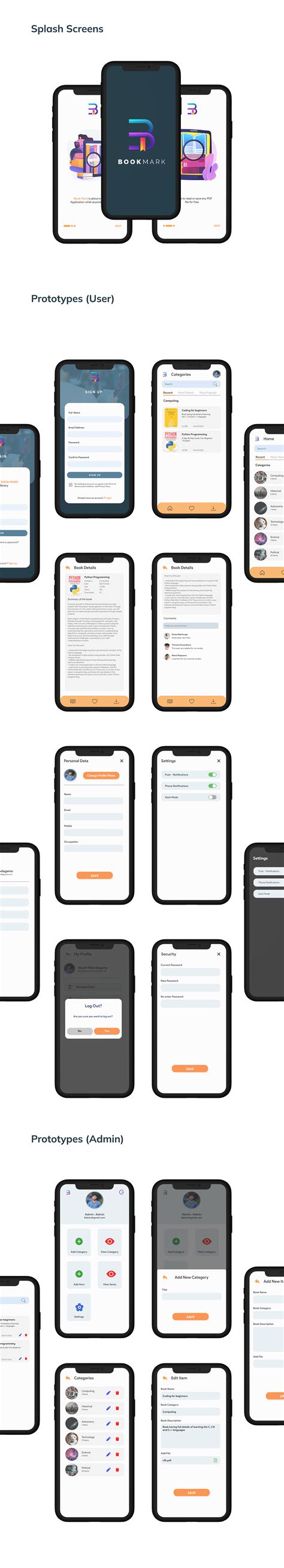 E Library Application Ui Ux Design And Development On Behance
