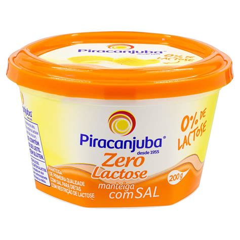 Manteiga Sal Zero Lactose Piracanjuba Pote 200g Super Primavera