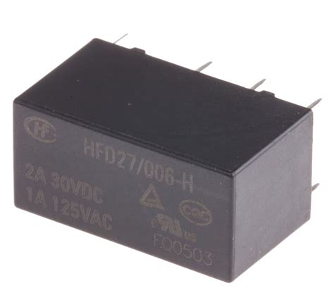 RS PRO PCB Mount Signal Relay V Dc Coil A Switching Current DPDT RS
