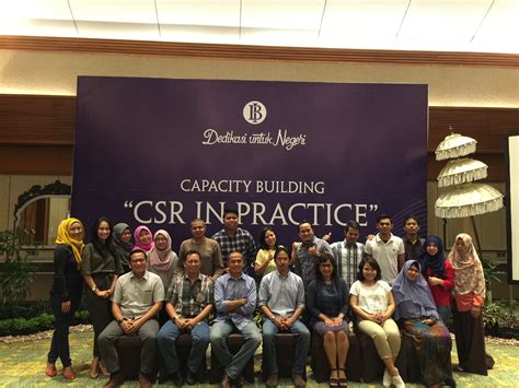 Csr Workshop For Bank Indonesia Cect Sustainability