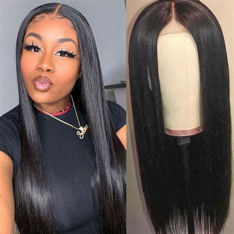 2x6 Hd Brazilian Straight 180 Human Hair Kim K Lace Closure Wig