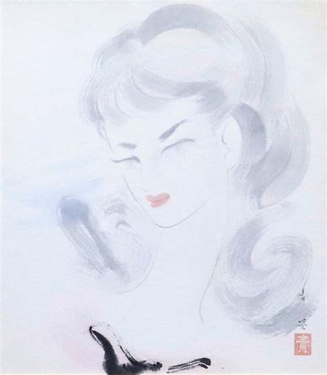 おうちギャラリー 東郷青児先生の婦人像水彩画を紹介いたします 絵画掛軸 お知らせおうちギャラリー 美濃和紙掛軸絵画の販売