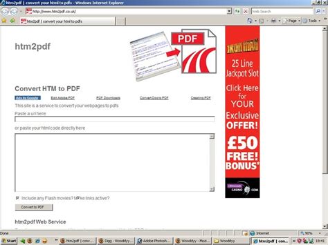 Wooddyy Convert A Web Page Into PDF File So Easily