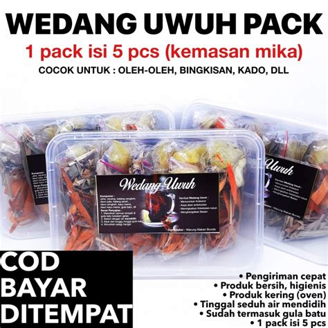 Jual Wedang Uwuh Rempah Komplit Gula Batu Kemasan Mika Isi 5 Pcs
