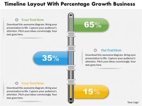 Consulting Slides Timeline Layout With Percentage Growth Business Presentation