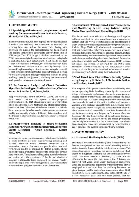 Smart Surveillance System Using Lbph Algorithm Pdf Cameras And