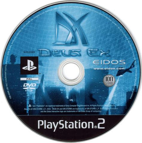 Deus Ex (2002) PlayStation 2 box cover art - MobyGames