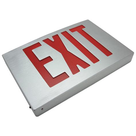 Exitronix 400u 8 Lb Bl Universal Die Cast Aluminum Exit Sign 8 Inc