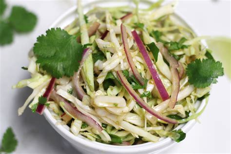 No Mayo Mexican Coleslaw With Cilantro Lime Dressing