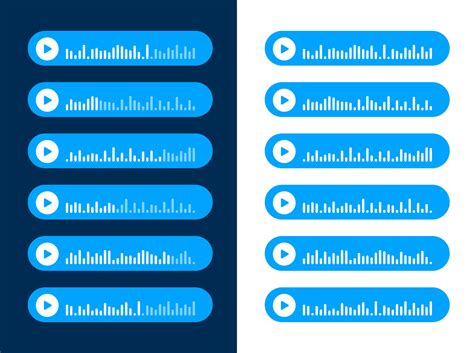 Voice Record Audio Message Speech Bubble Messenger Chat Screen Vector Stock Illustration