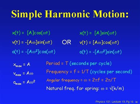 Physics 101 Lecture 19 Elasticity And Oscillations Physics