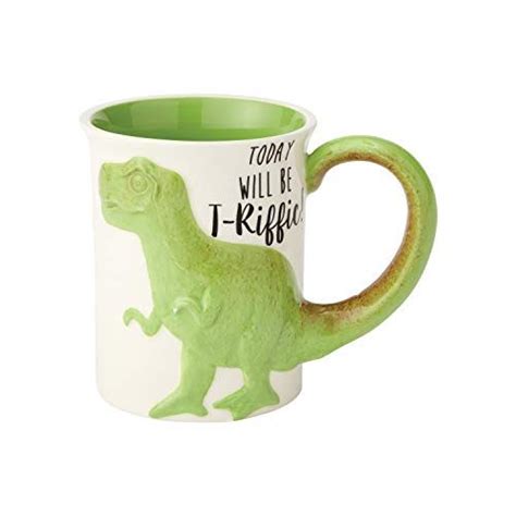 Enesco Our Name Is Mud “tea Rex” Stoneware Coffee 16 Oz Sculpted Mug