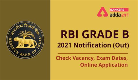 RBI Grade B Notification 2021 Out Check RBI Grade B Eligibility