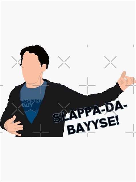 Paul Rudd Slappa Da Bass Sticker For Sale By Kimmystra Redbubble