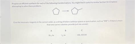 Solved Propose an efficient synthesis for each of the | Chegg.com