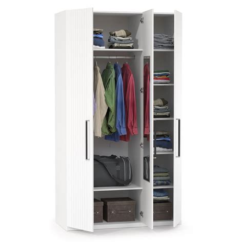 Шкаф комбинированный 3 х дверный Валенсия 13 12 белый шагрень есть зеркало внутри купить в Санкт