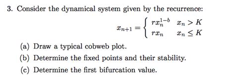 consider the dynamical system given by the