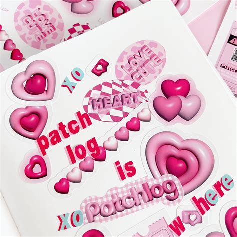 Patchlog 3d 하트 스티커 인기제일 많아요💖 다꾸 스티커 키치다꾸 맞팔 Facebook