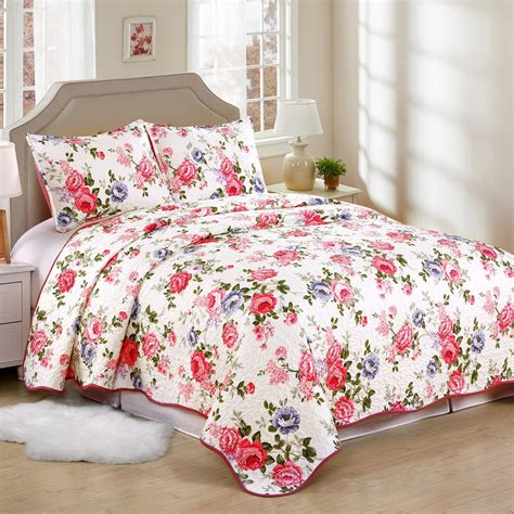 Cozy Line Home Fashions Reversible Quilt Bedding Set 1 Quilt And 2