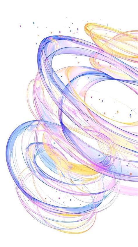 Abstract Swirls Of Pastel Colors Creating A Dynamic Flowing Design Stock Illustration