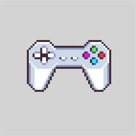 Flexible Editable Vector Game Controller Pixel Art For Game Development Graphic Design Website