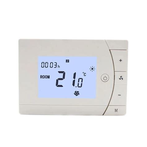Surface Mounted RS Modbus Thermostat For Speed Fan Coil Unit Press Air Conditioner