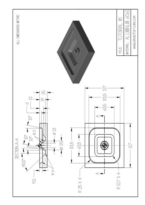 Mastercam Mill 3d Tutorial Drawing 01 Pdf