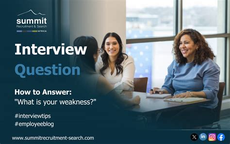 How To Answer What Is Your Weakness In A Job Interview Summit Recruitment Search