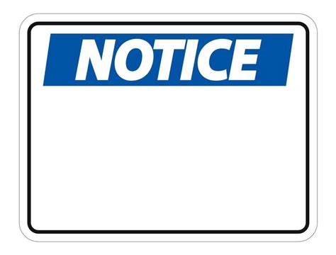 Notice Sign Vector Art Icons And Graphics For Free Download