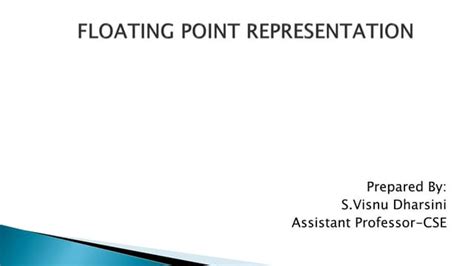 Floating Point Representation Pptx Computing Technology And Computing