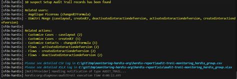 Suspect Setup Actions Salesforce Monitoring Sfdx Hardis Documentation