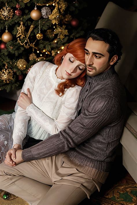 คู่ คริสต์มาส ต้นคริสต์มาส ภาพฟรีบน Pixabay Pixabay