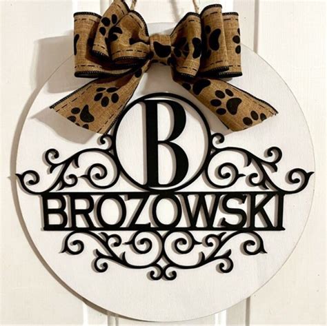 Monogram SVG TTF Split Name Frame Alphabet 15 Name Fonts Digital