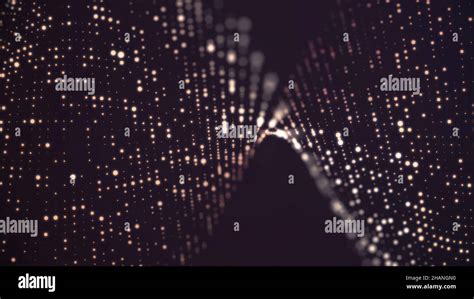 Background Particle Movement Pattern Glow Particles On Black