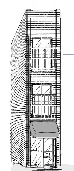 「描いてはみたものの結局ほとんど見えなくなった建物みて 」角煮煮🔞単行本電子版発売中の漫画