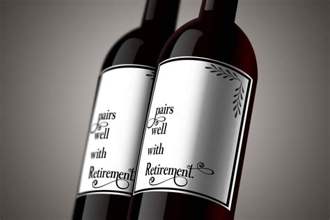 Funny Retirement Wine Labels Pairs Well With Labels