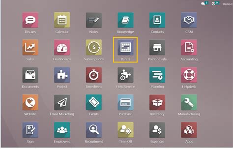 how to create a rental order using odoo 16 rental module