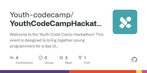 Github Youth Codecampyouthcodecamphackaton Welcome To The Youth