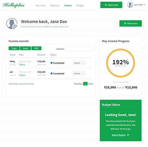 Hellaplus Expense Manager System In Php Inkthemes