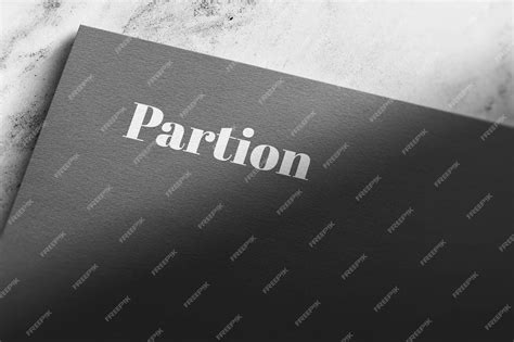 Premium Psd Partion Textured Paper Silver Logo Mockup Template Design Psd