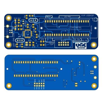 Pcb For Avr Isp Usbasp Programmer With Zif Pin Universal Ic Seat