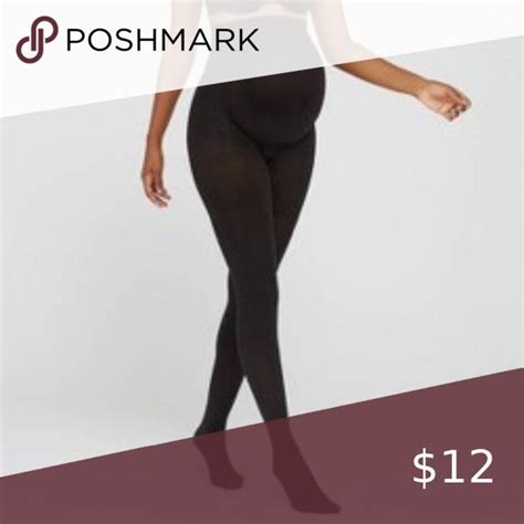Isabel Maternity Black Opaque Tights
