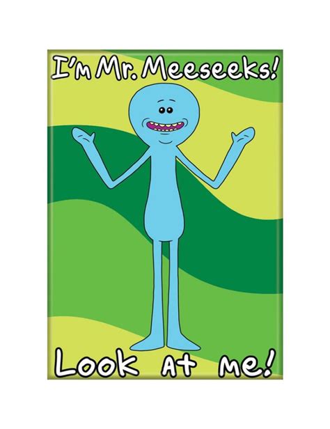Rick And Morty Mr Meeseeks Character Magnet Rockmans