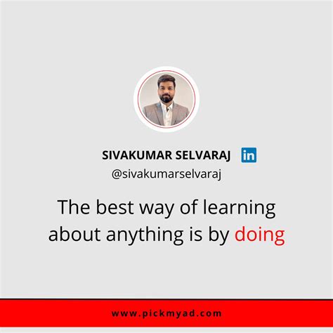 Sivakumar Selvaraj On Linkedin Skills Learning Experience Effective Doingbusiness Doinggood