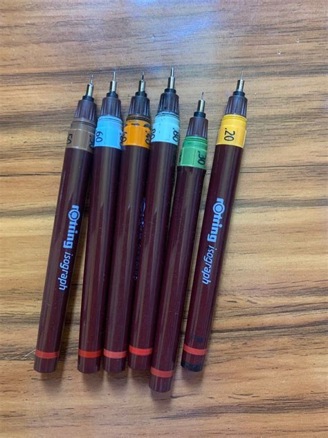 Rotring Technical Pen Isograph 2 3 4 5 6 8 Arki Materials