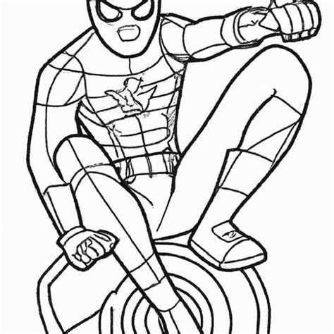 20 Desenhos De Homem Aranha De Moto Para Imprimir E Colorirpintar