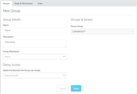 how to create your group hierarchy in consensus
