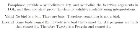 solved paraphrase provide a symbolization key and symbolize the