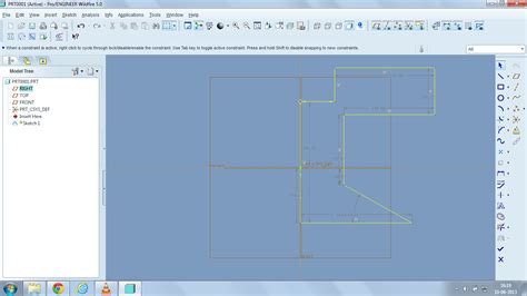 How To Optimize Time During Sketching In Pro E Creo Grabcad Tutorials