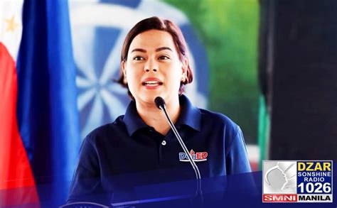 VP Sara Duterte Nakatakdang Iulat Ang Kalagayan Ng Basic Education Sa